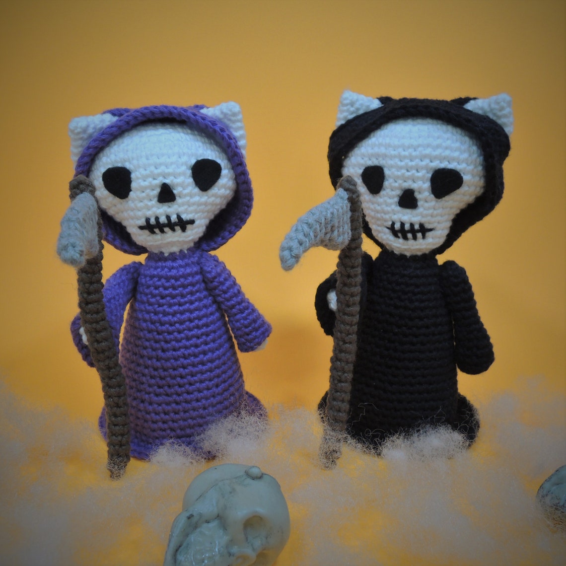 Grim Reaper Cat Halloween Crochet Pattern Amigurumi PDF - Etsy