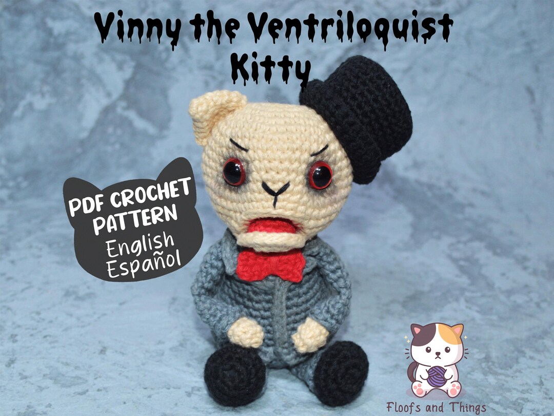 Cat Ventriloquist Doll Interactive Crochet Pattern by Floofs and Things ...