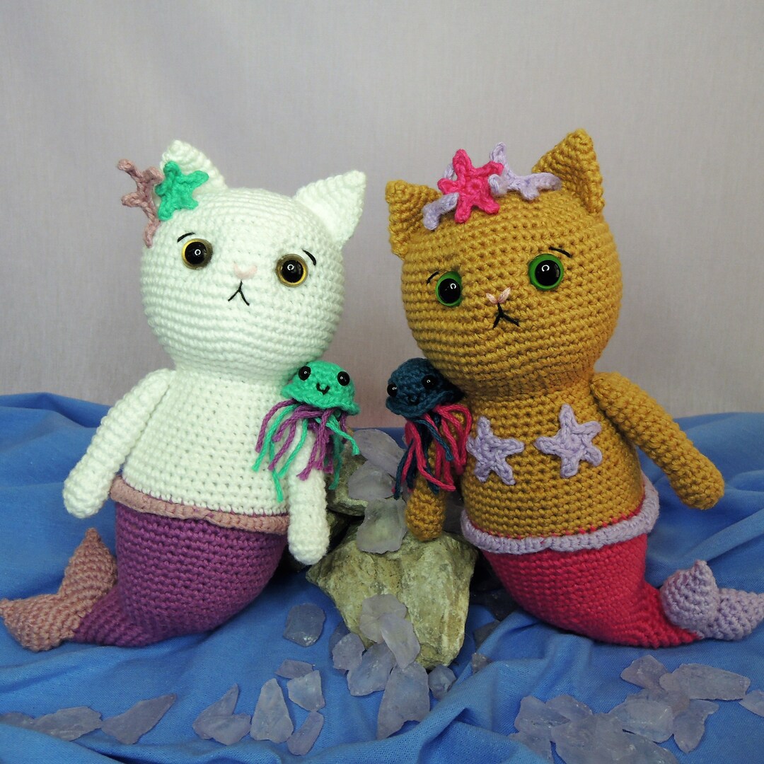 Mermaid Cat Crochet Pattern Amigurumi PDF - Etsy