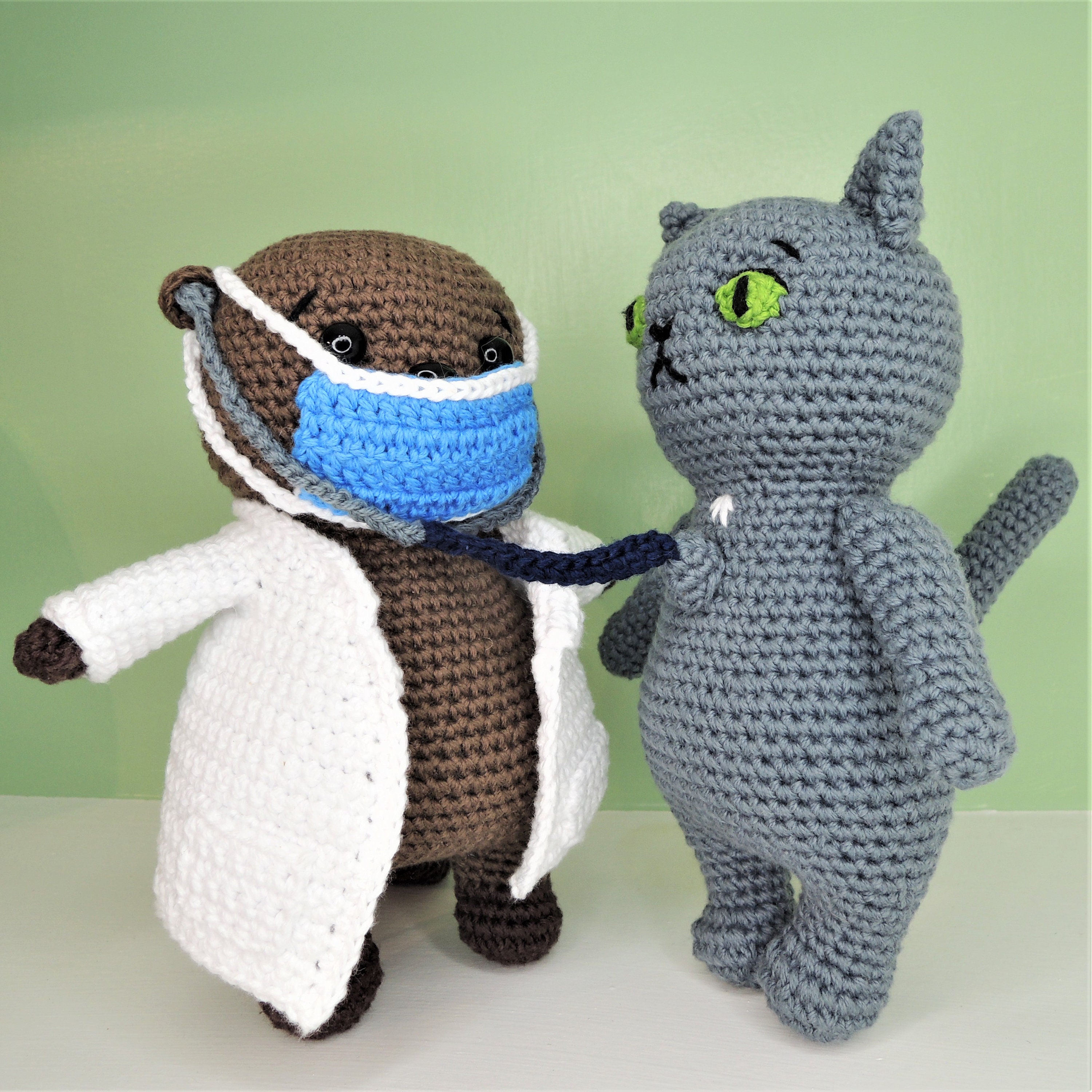 Doctor Beaver Crochet Pattern Amigurumi PDF - Etsy