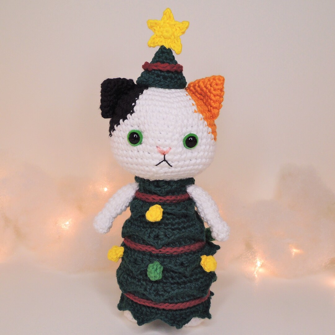 Christmas Tree Cat Crochet Pattern Amigurumi PDF - Etsy