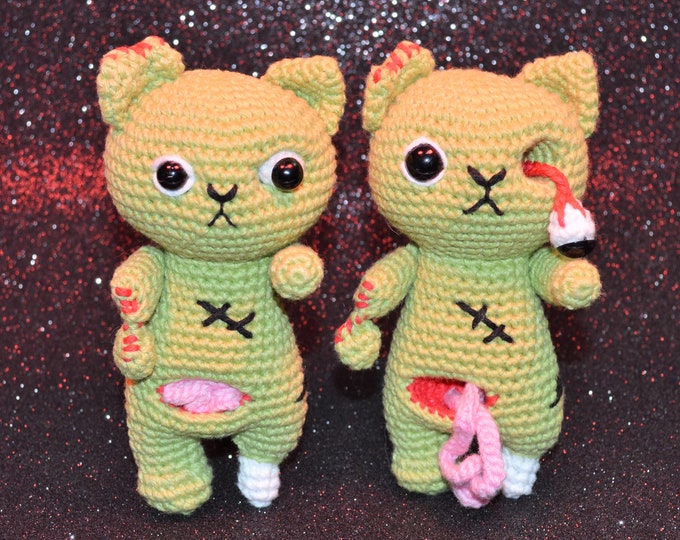 Zombie Kitten Crochet Pattern - Etsy Canada