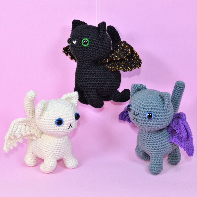 Pegasus Cat Amigurumi Crochet Pattern - Etsy
