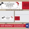 Editable Christmas Address Label Template, 2x4 Address Label ...