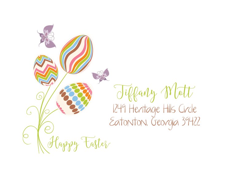 EDITABLE Easter ENVELOPE Template,easter Envelope Addressing,easter ...