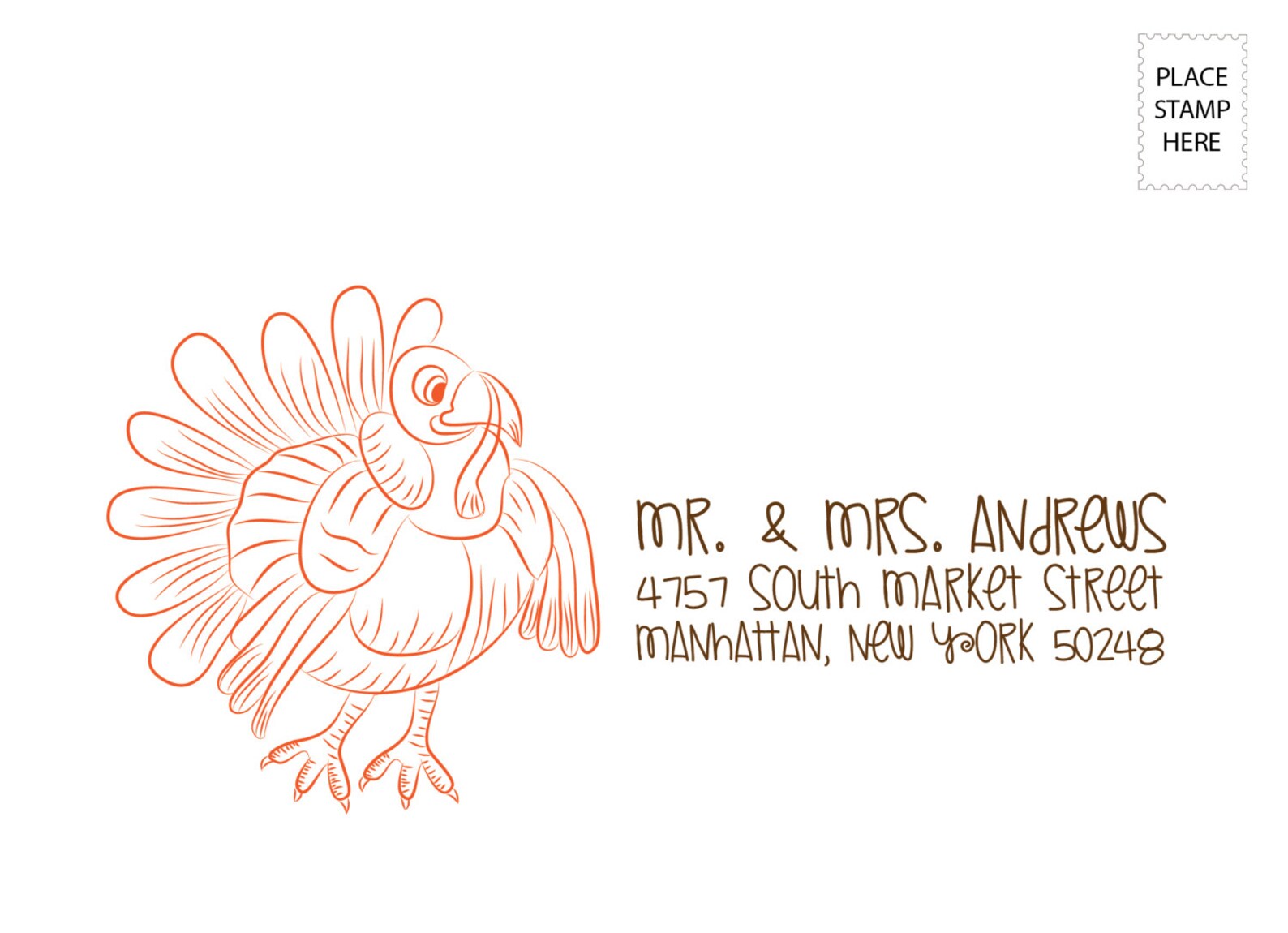 EDITABLE Thanksgiving ENVELOPE Template,thanksgiving Envelope ...