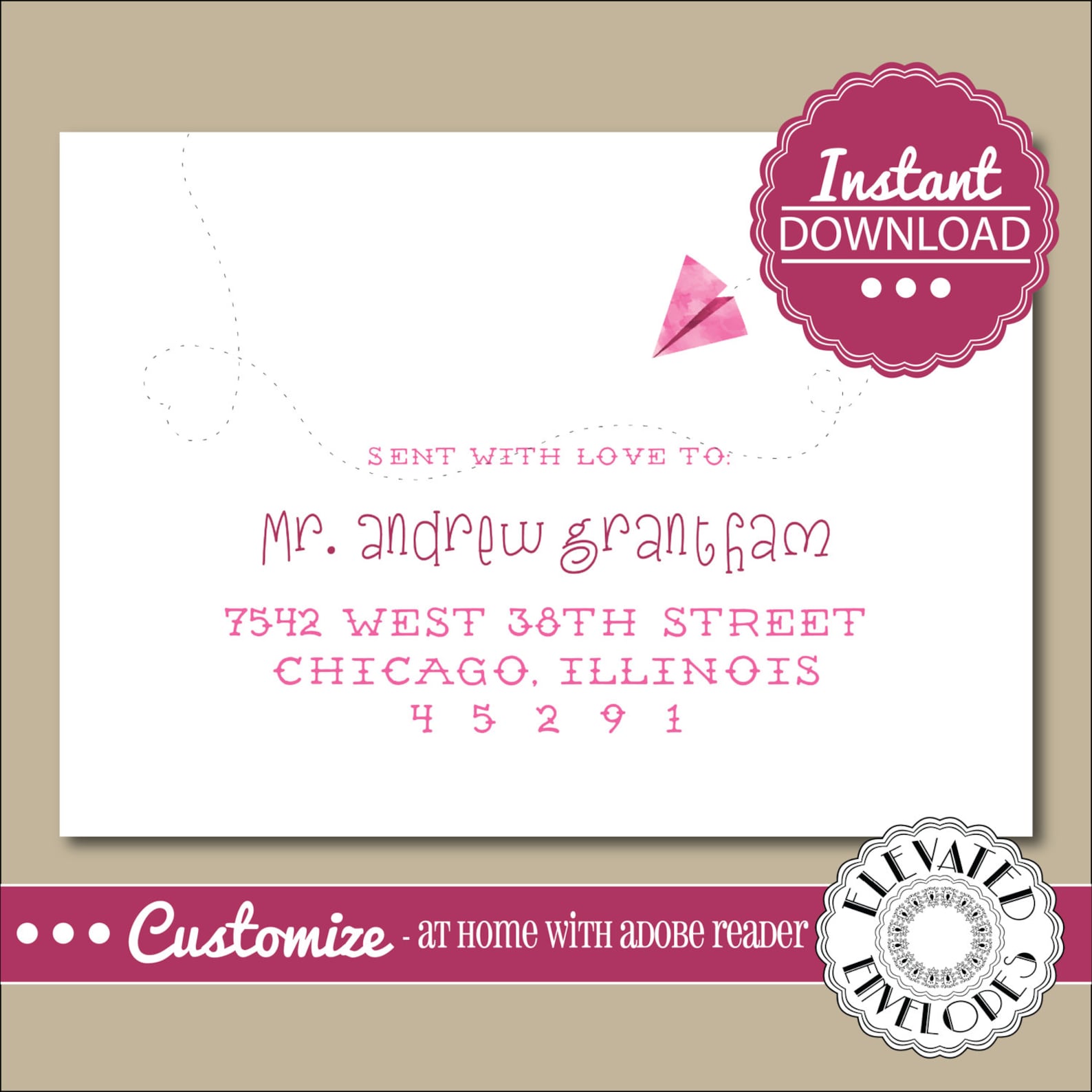 EDITABLE Valentine's Day ENVELOPE Template,valentine Envelope ...