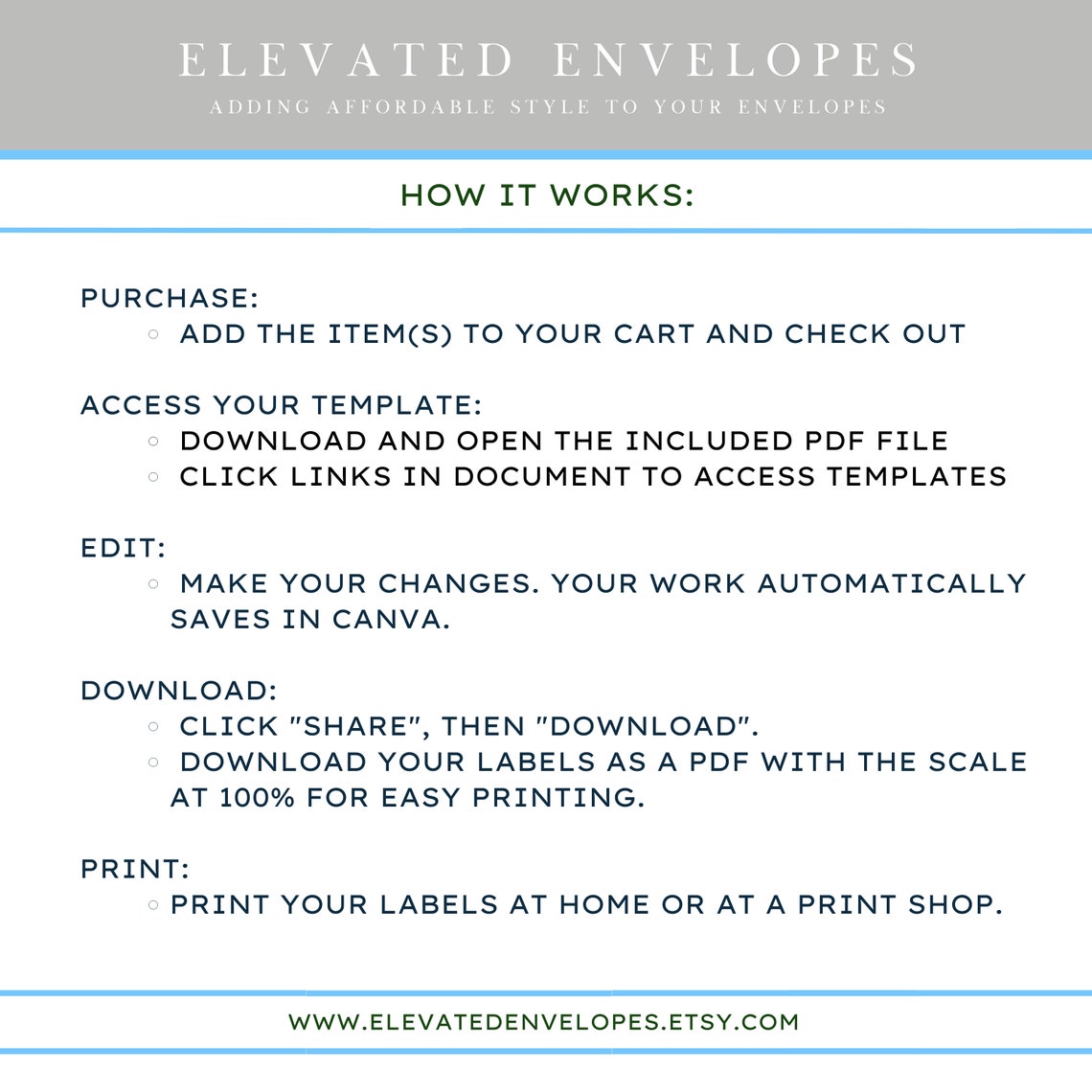 Printable Wrap Around Address Label Template Canva Template - Etsy