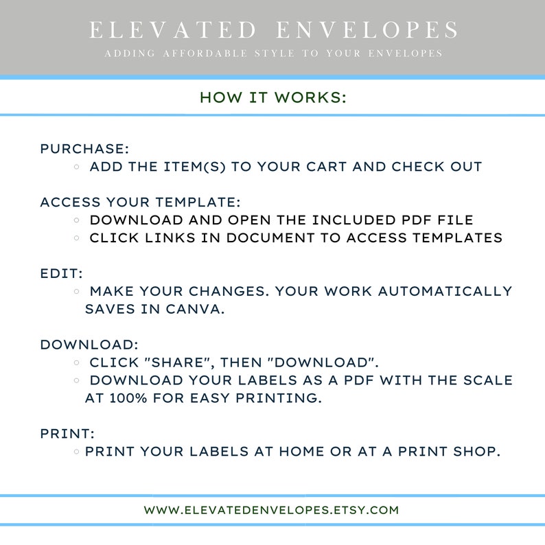 Printable Wrap Around Address Label Template Canva Template - Etsy