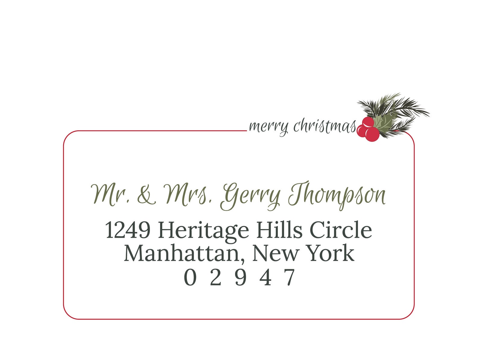 EDITABLE Christmas ENVELOPE Template, Templett, Christmas Envelope ...