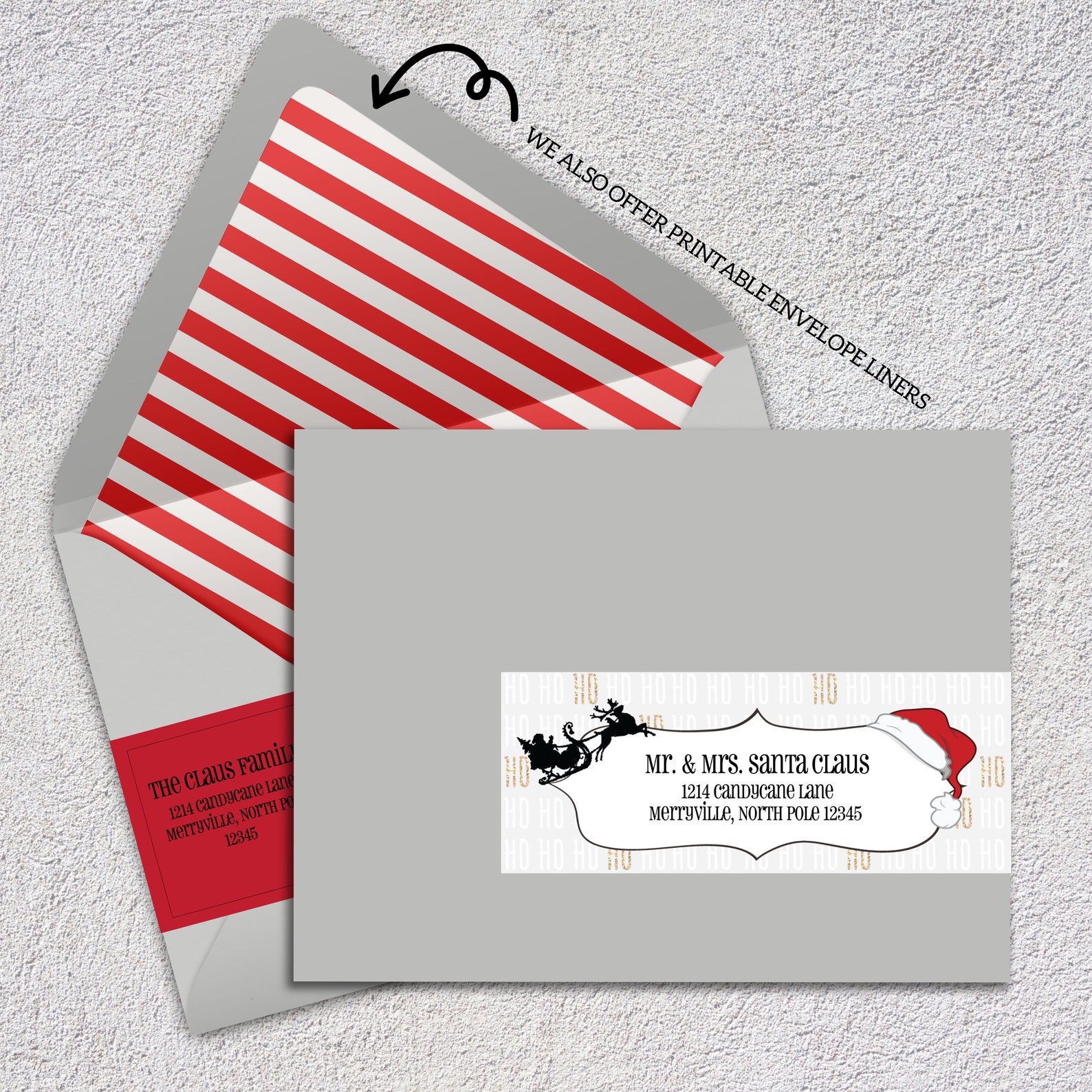Printable Wrap Around Address Label Template | Editable Canva Template ...