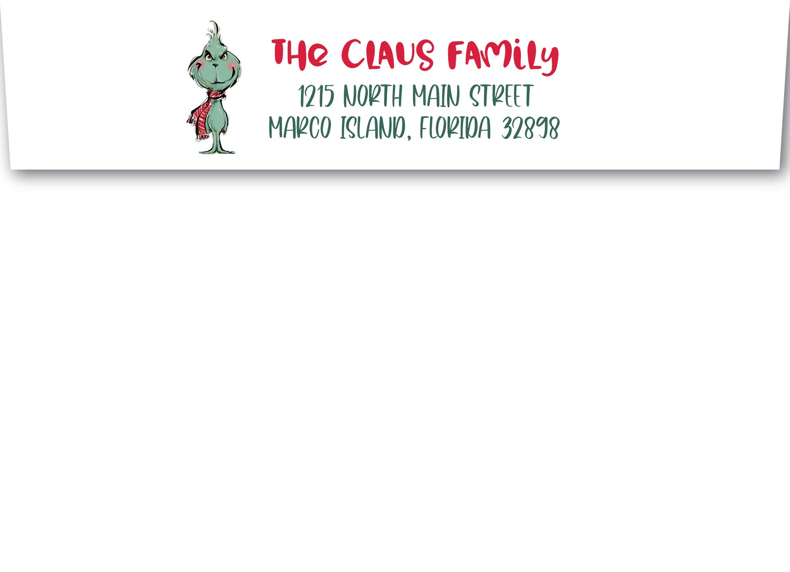 EDITABLE Christmas ENVELOPE Template, Templett, Christmas Envelope ...