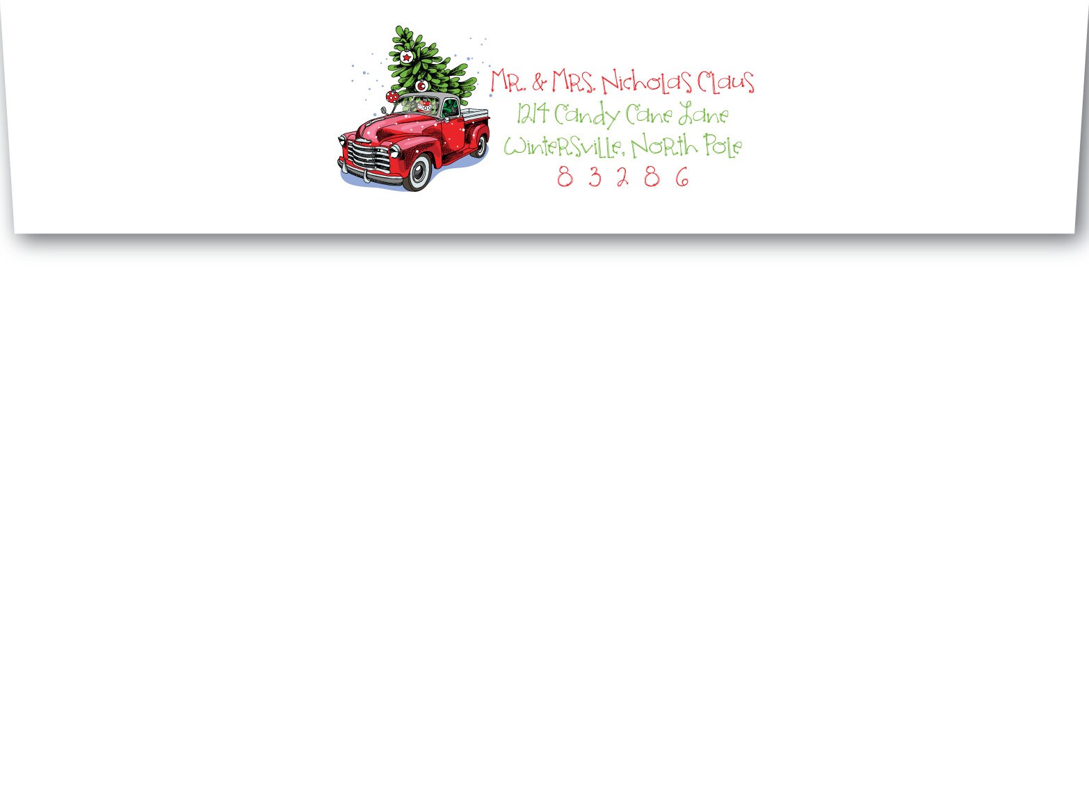 EDITABLE Christmas ENVELOPE Template,christmas Envelope Addressing ...