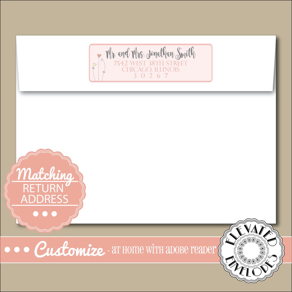 EDITABLE Valentine's Day ENVELOPE Template,valentine Envelope ...
