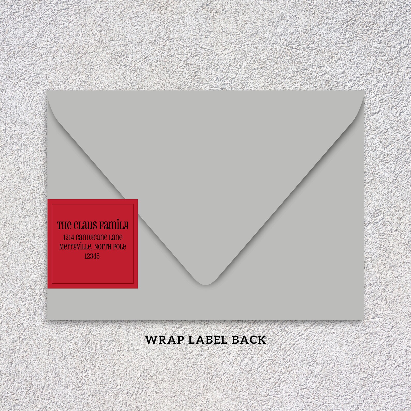 Printable Wrap Around Address Label Template | Editable Canva Template ...