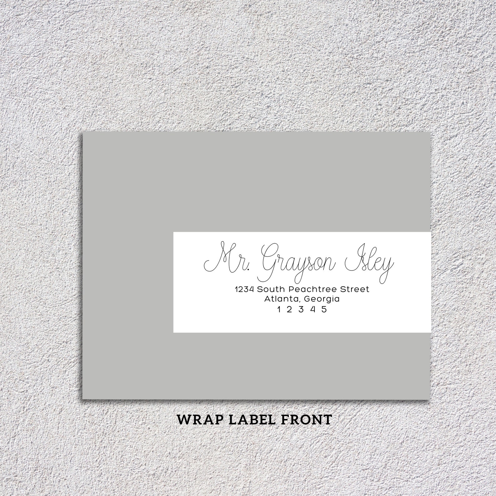 Printable Wrap Around Address Label Template for Canva | Wedding ...