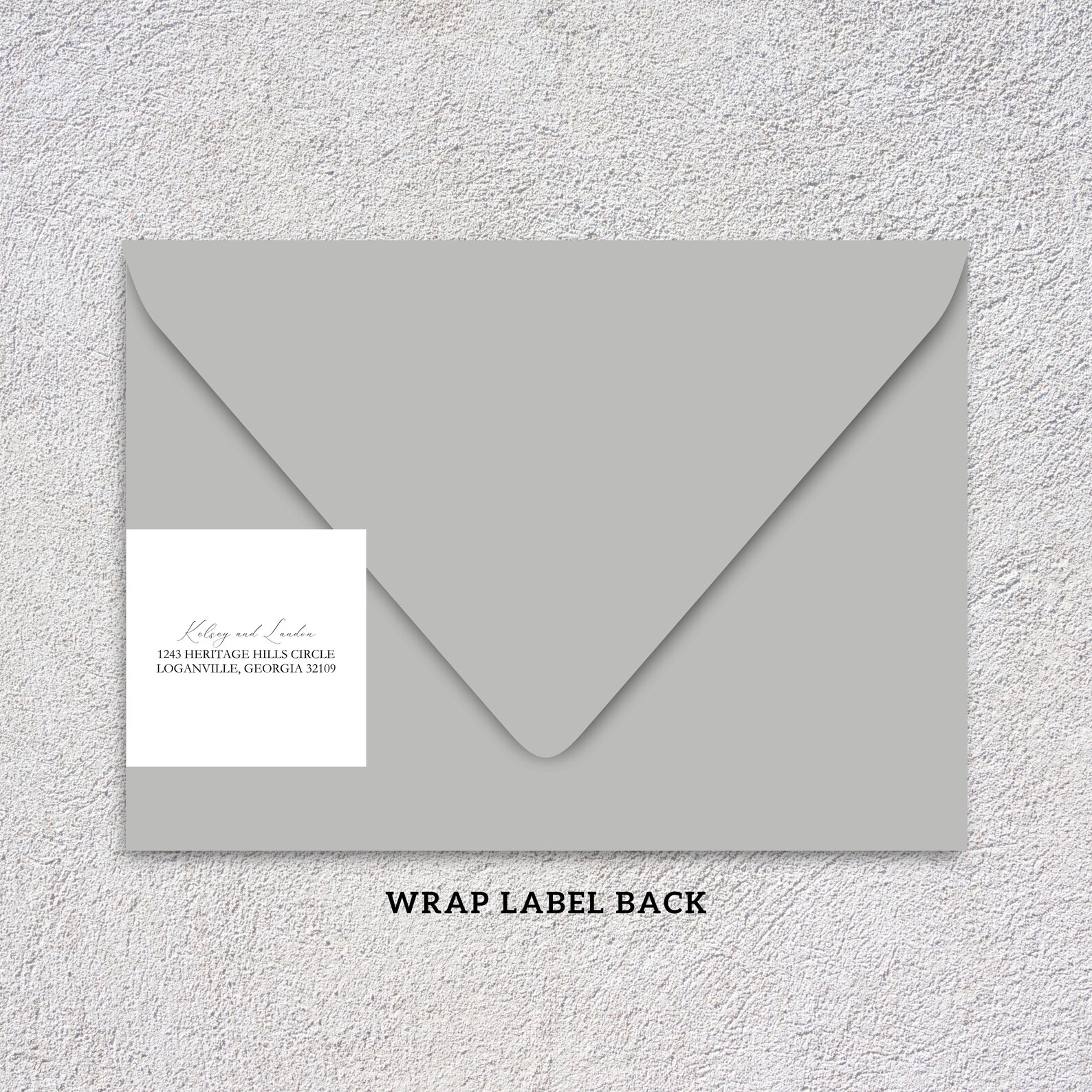 Printable Wrap Around Address Label Template | Canva Template | Return ...