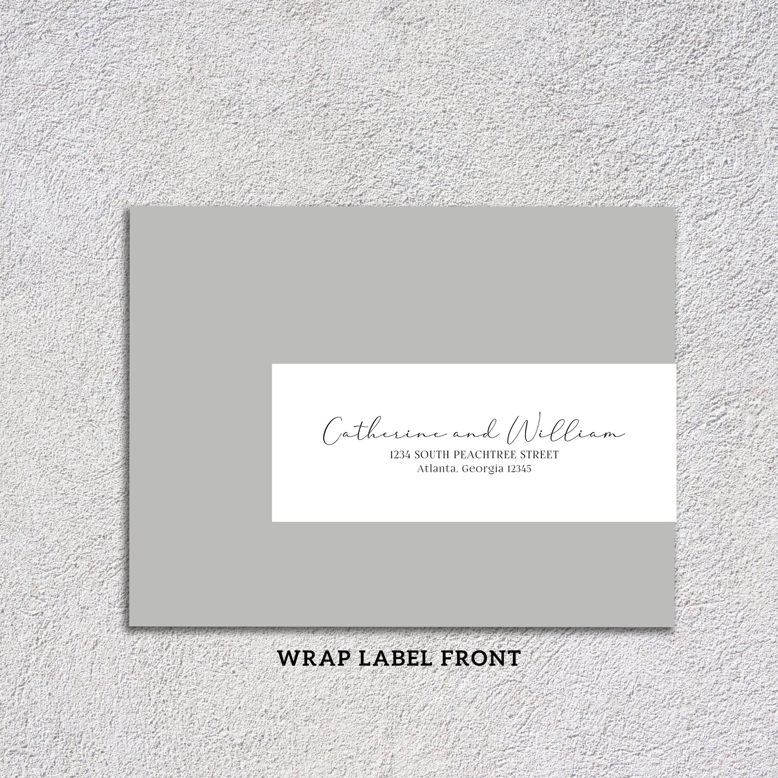 Printable Wrap Around Address Label Template for Canva | Wedding ...