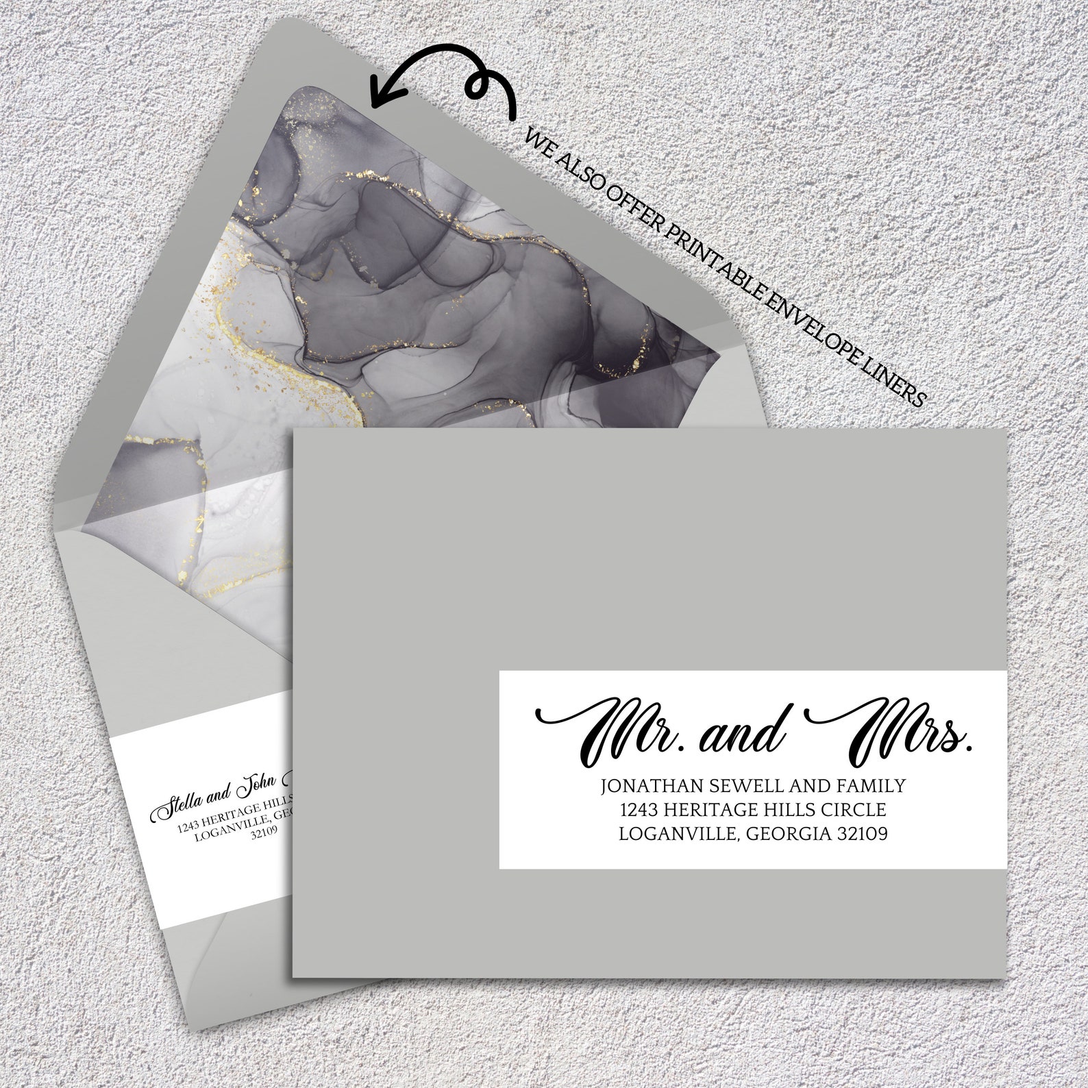 Printable Wrap Around Address Label Template | Canva Template | Return ...