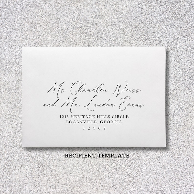 Editable Wedding Envelope Template Canva Envelope Template DIY ...