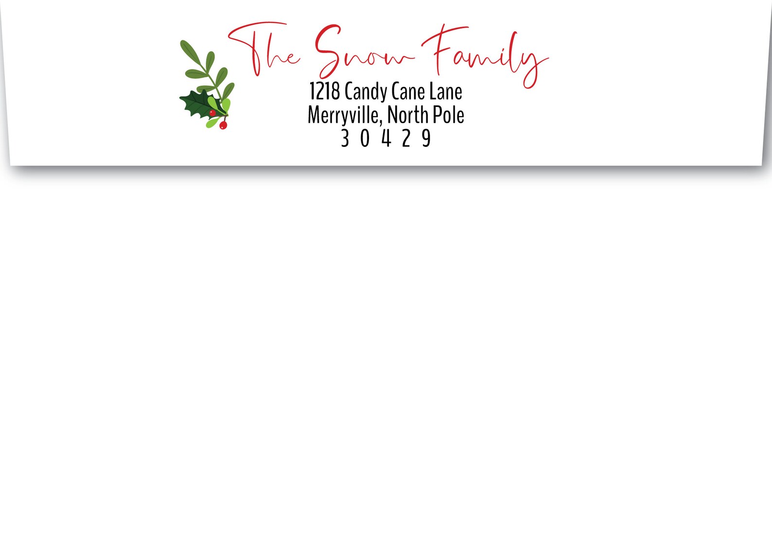 EDITABLE Christmas ENVELOPE Template, Templett, Christmas Envelope ...