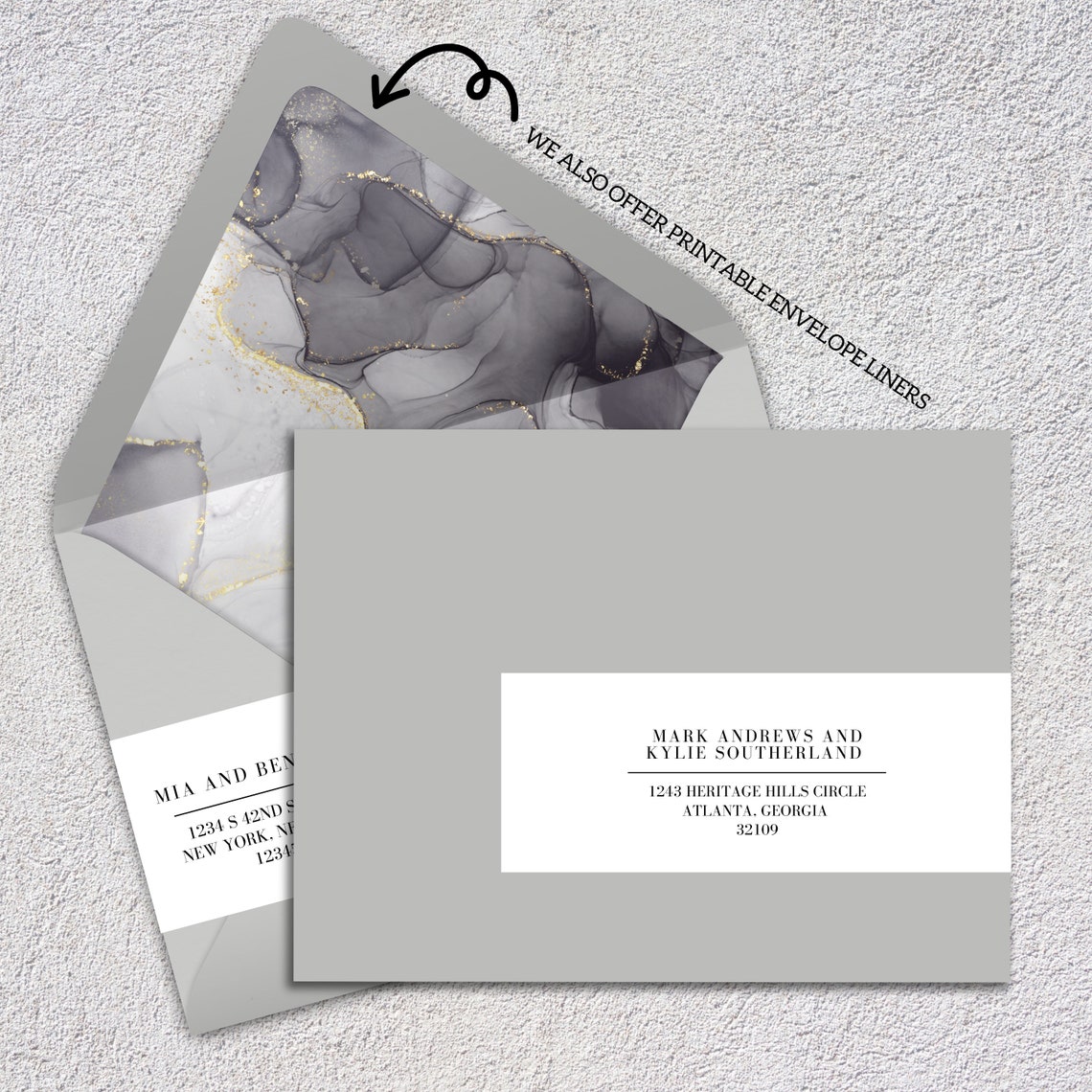 Printable Wrap Around Address Label Template | Canva Template | Return ...