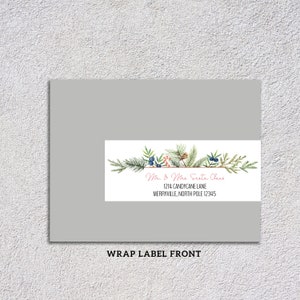 Printable Wrap Around Address Label Template | Canva Template | Return ...