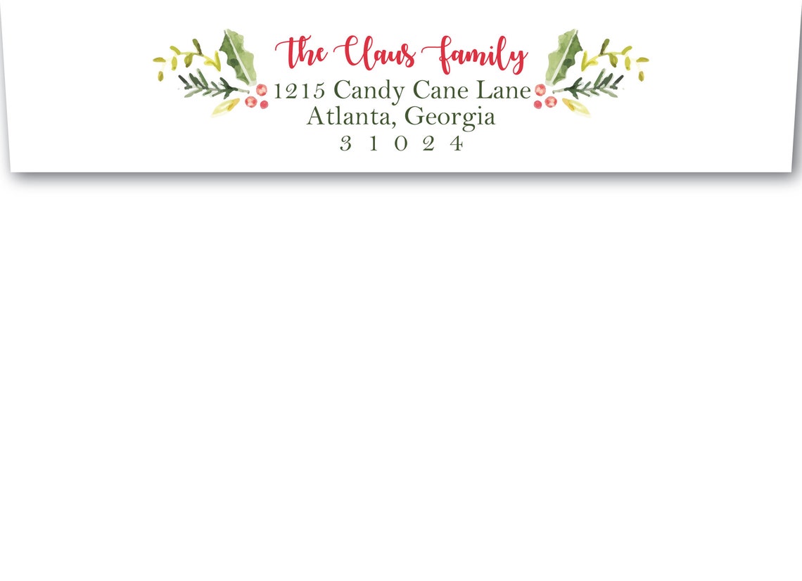 EDITABLE Christmas ENVELOPE Template, Templett, Christmas Envelope ...