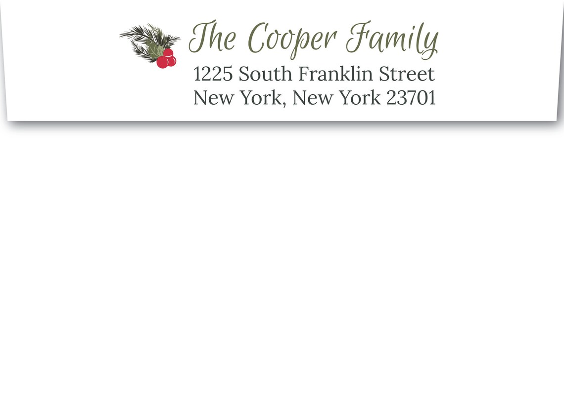 EDITABLE Christmas ENVELOPE Template, Templett, Christmas Envelope ...