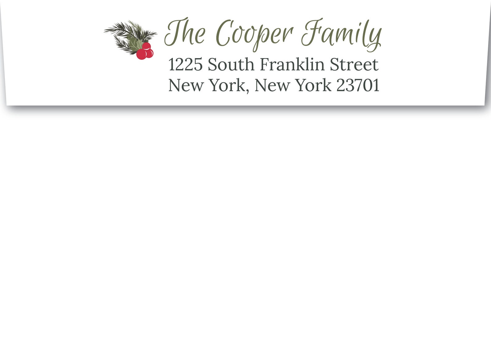 EDITABLE Christmas ENVELOPE Template, Templett, Christmas Envelope ...
