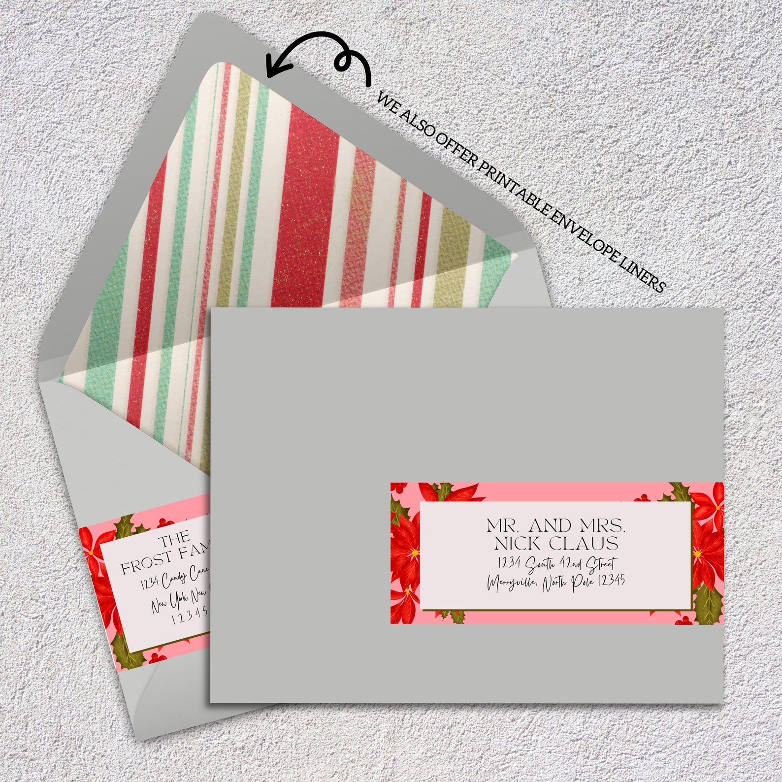 Printable Wrap Around Address Label Template | Editable Canva Template ...
