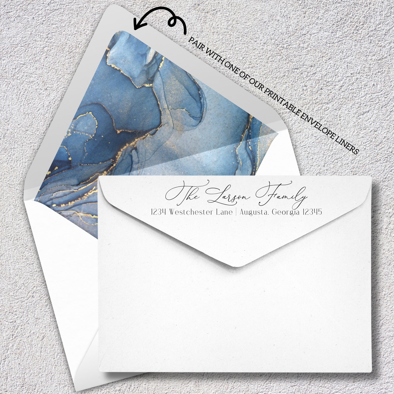 Editable Wedding Envelope Template Canva Envelope Template DIY ...