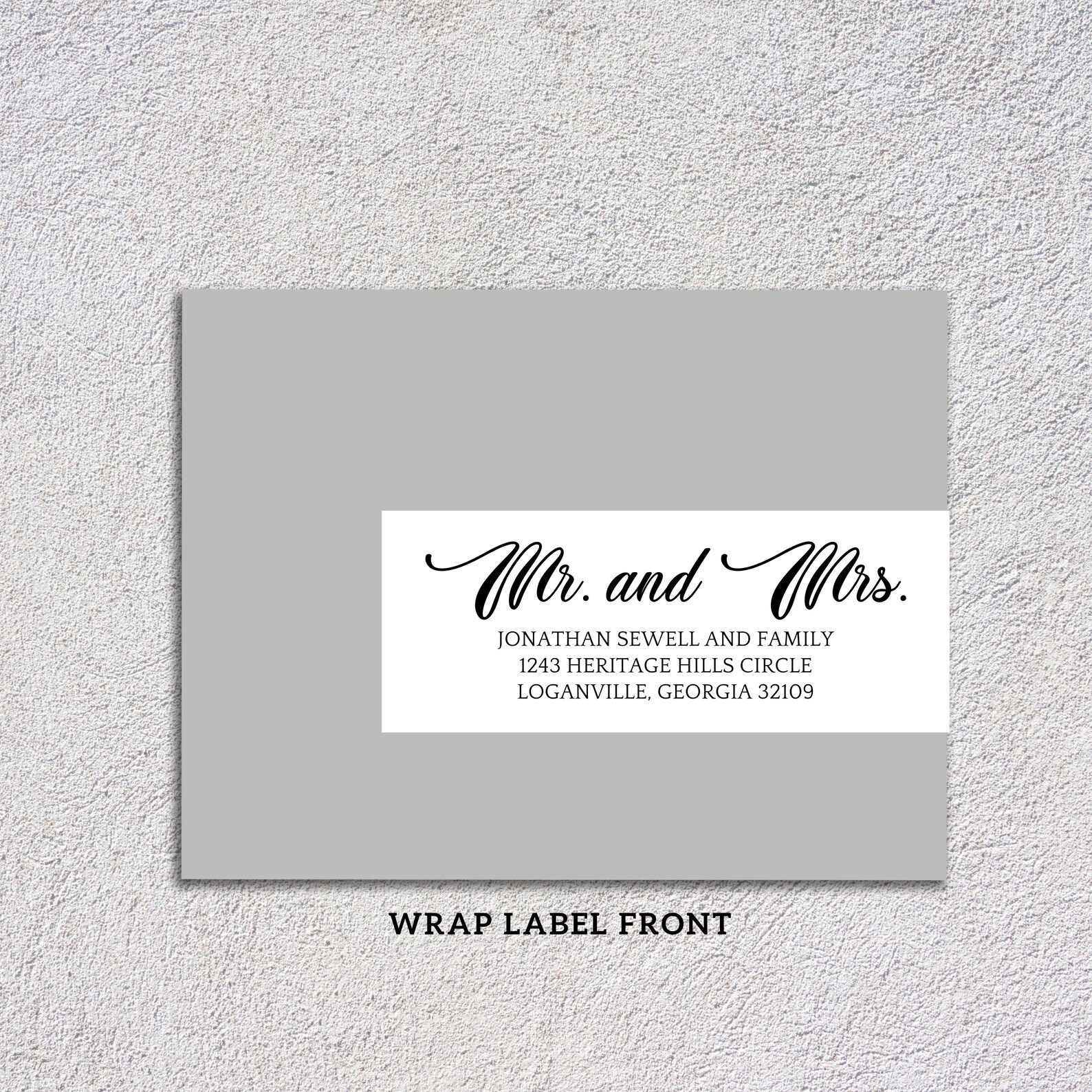 Printable Wrap Around Address Label Template | Canva Template | Return ...