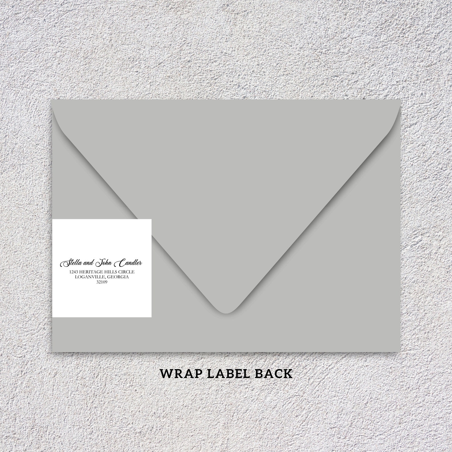 Printable Wrap Around Address Label Template | Canva Template | Return ...