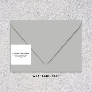 Printable Wrap Around Address Label Template | Canva Template | Return ...