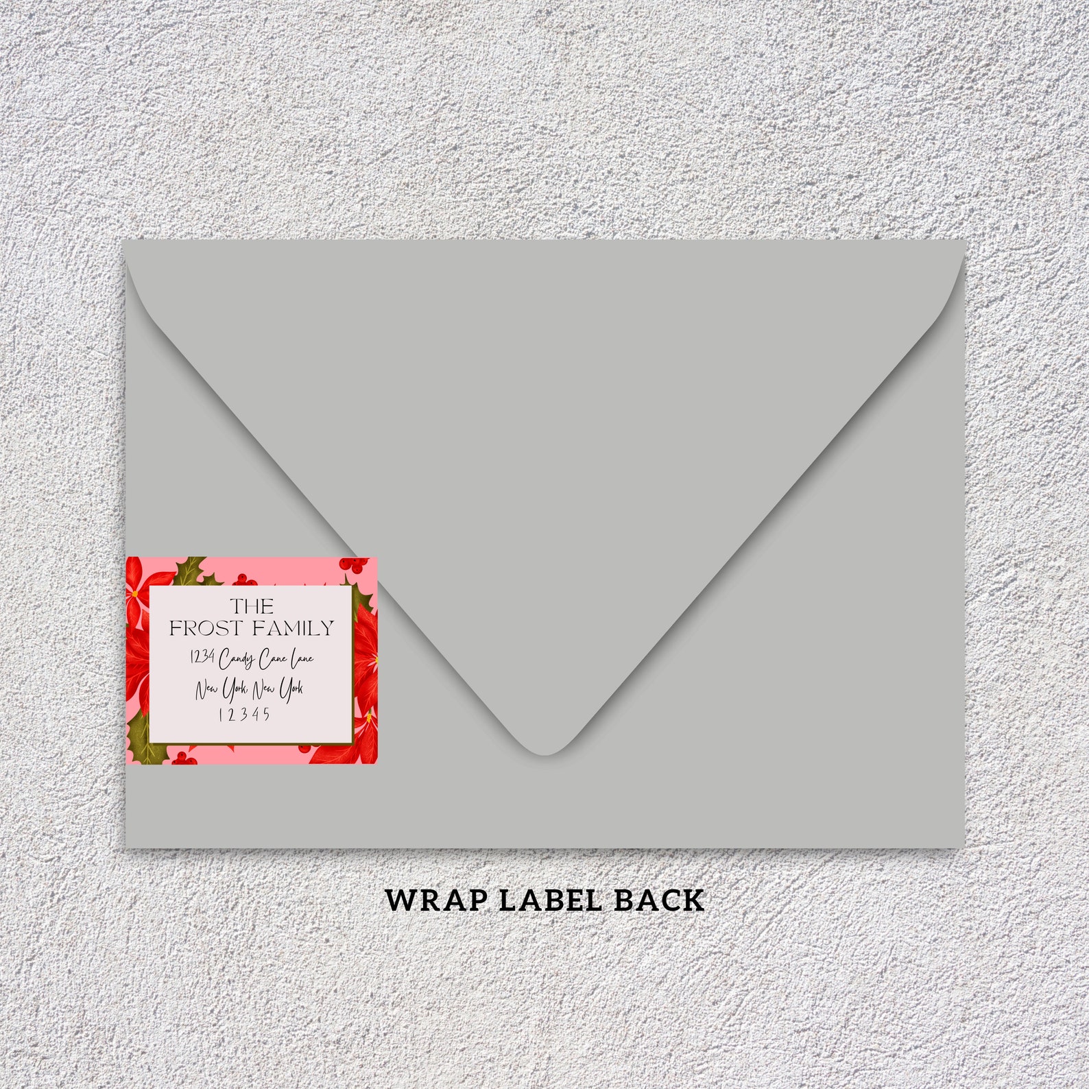 Printable Wrap Around Address Label Template | Editable Canva Template ...