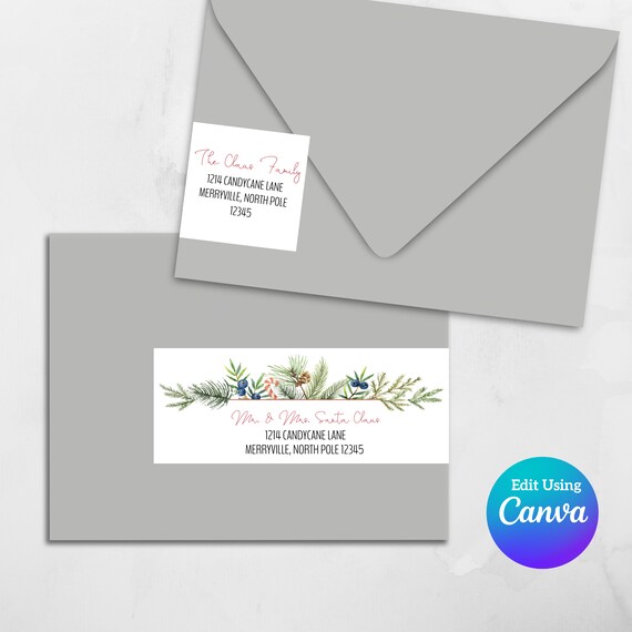 Diy Wrap Around Address Label Printable Custom Address Sticker Wraps!
