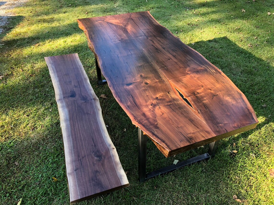 Live Edge Slab Dining Table - Etsy