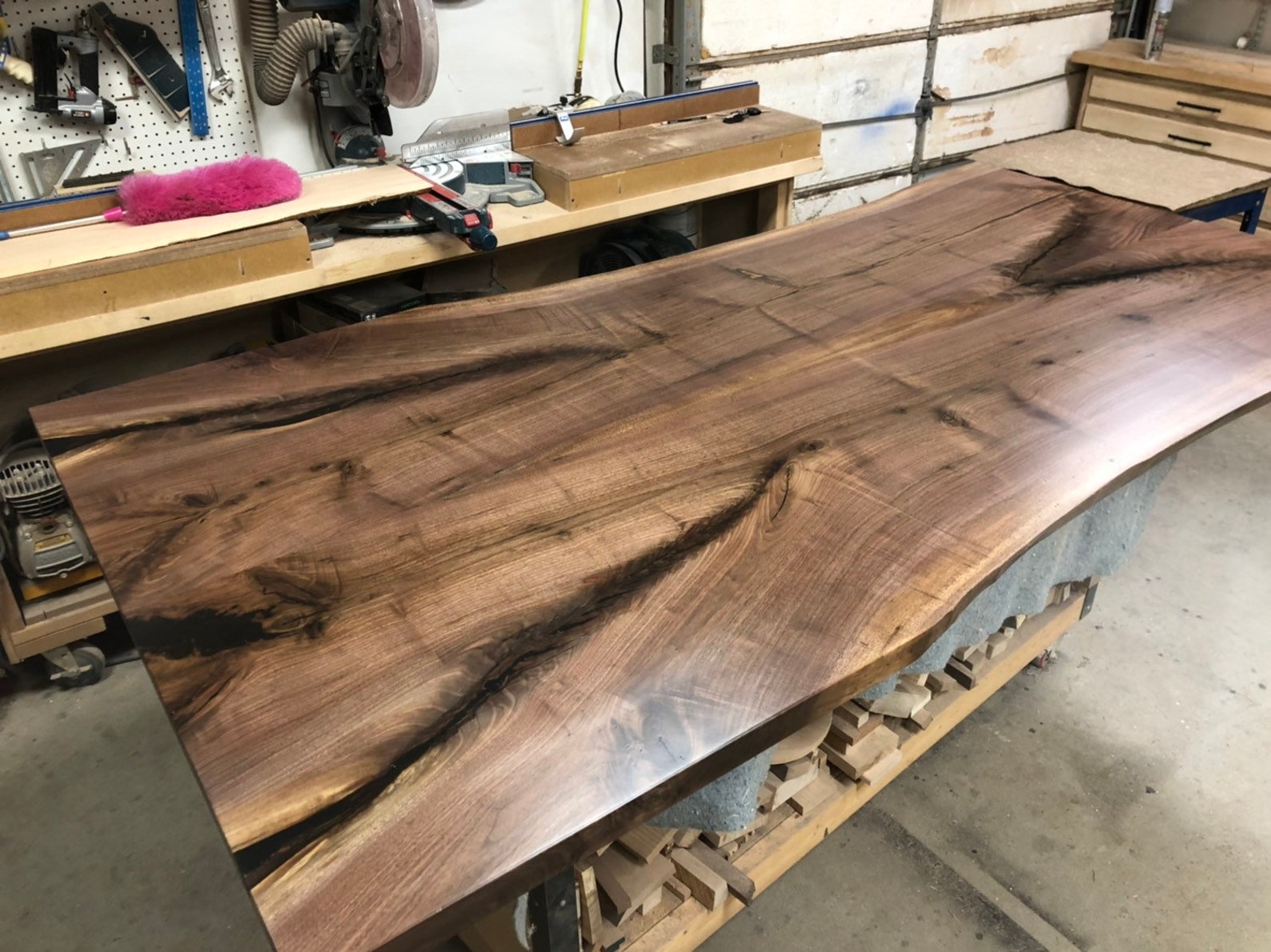 READY TO SHIP!! Live Edge Walnut Slab Dining Table - Etsy