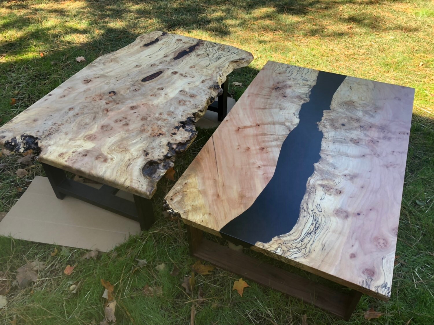 Maple burl river table | Etsy