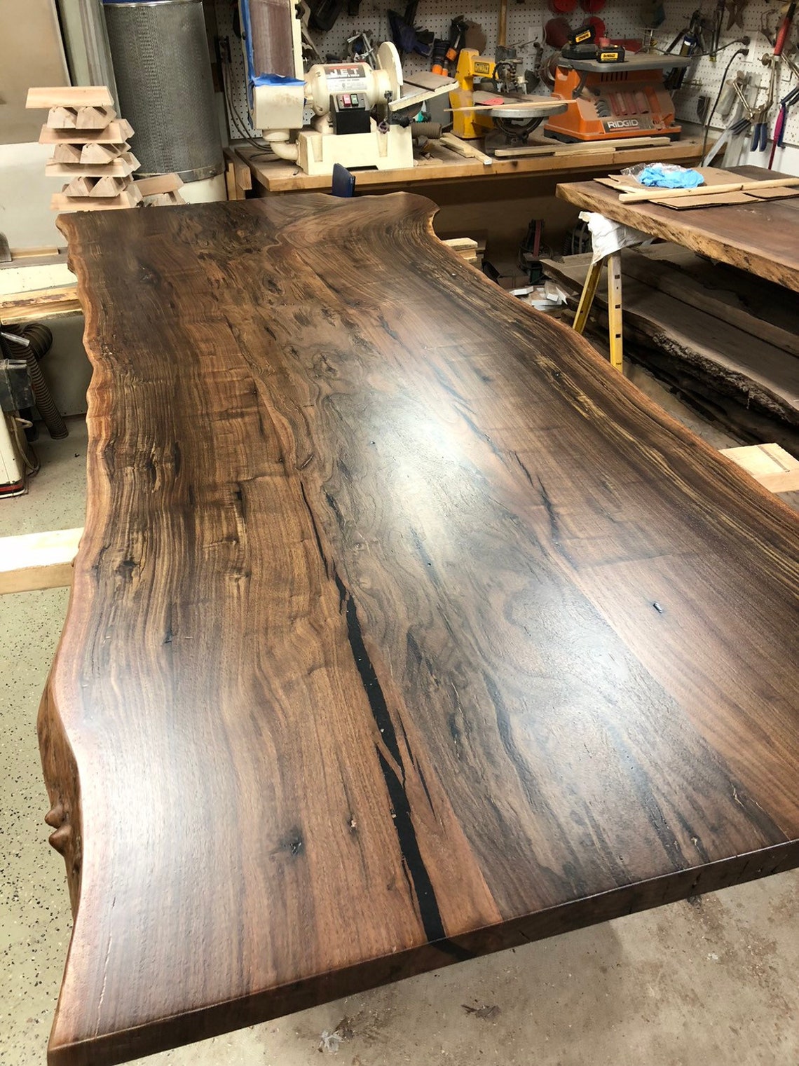 Live Edge Slab Dining Table - Etsy