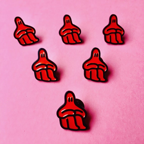 Red Enamel Pin - Etsy