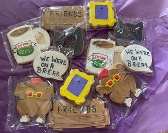 1 Dozen Friends TV Show Themed Decorated Sugar Cookies Friends | Etsy
