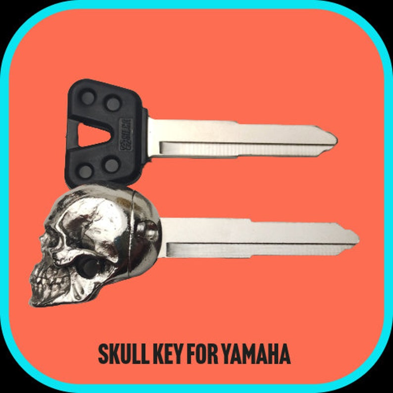 Custom Skull Key for Yamaha Motorcycles + License Plate Bolts - Etsy