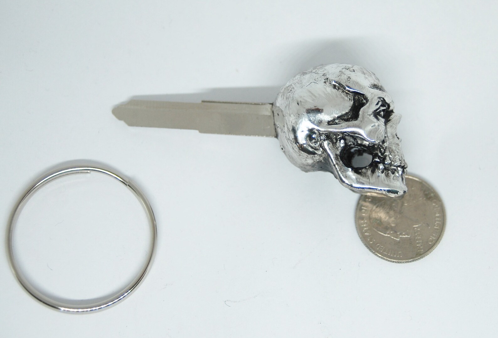 Skull Uncut Blank Ignition Key for All Motorcycles Harley - Etsy