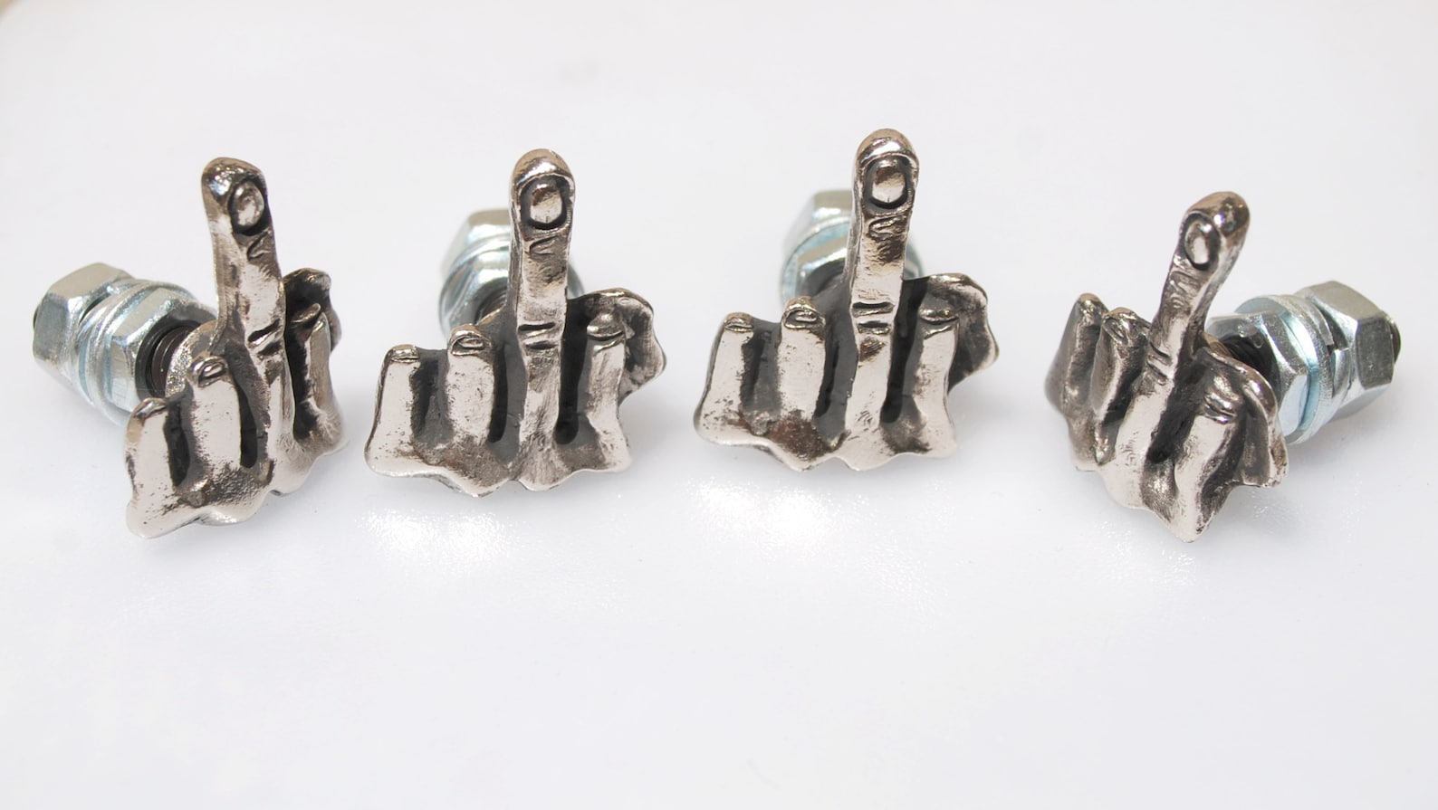 Gift for Biker – Middle Finger Motorcycle License Plate Bolts - Etsy