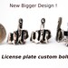 Gift for Biker – Middle Finger Motorcycle License Plate Bolts - Etsy