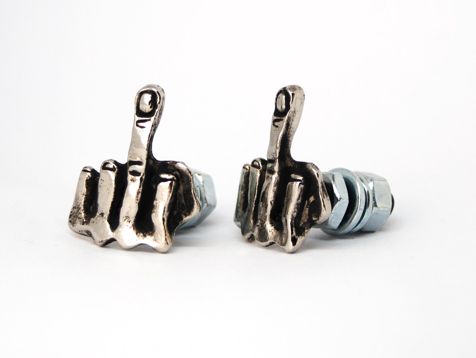 Gift for Biker – Middle Finger Motorcycle License Plate Bolts - Etsy