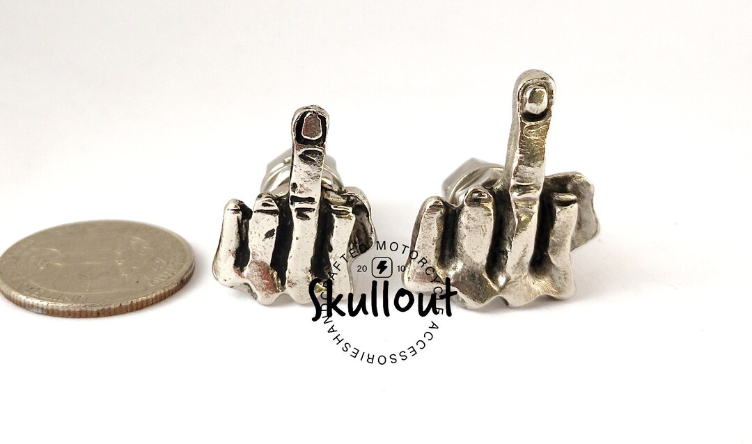 Biker Gift for Men, Middle Finger Motorcycle License Plate Bolts - Etsy
