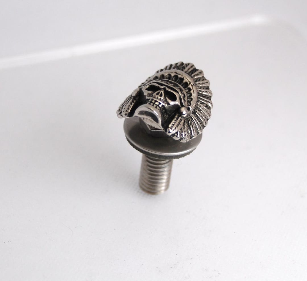 Skull Chief Seat Fender Bolt Custom Screw for Indian Motorcycles M8 - Etsy